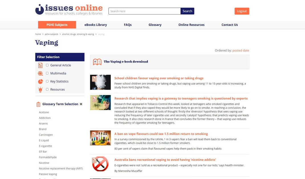 Issues Online - Independence Educational Publishers